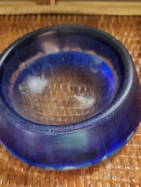 Accents | Fused Glass Dish With Nova Scotia Colors And Flag Symbol ...